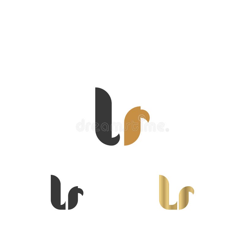 Alphabet Initials Logo LR, RL, L and R Stock Vector - Illustration of ...