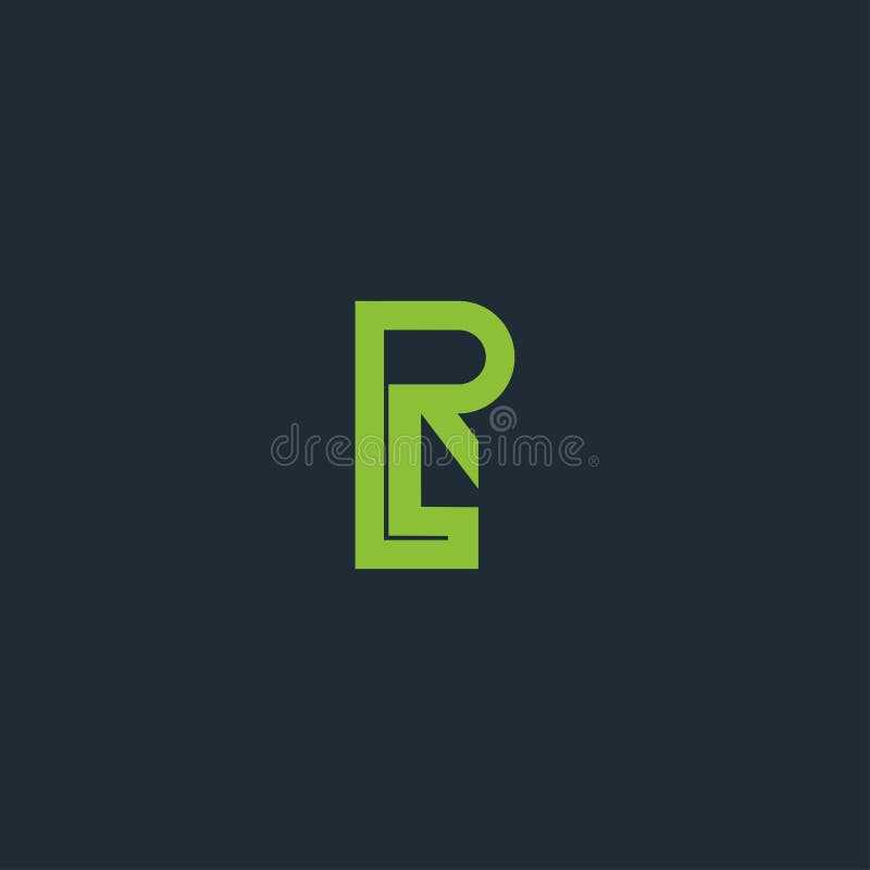 Alphabet Initials Logo LR, RL, L and R Stock Vector - Illustration of ...
