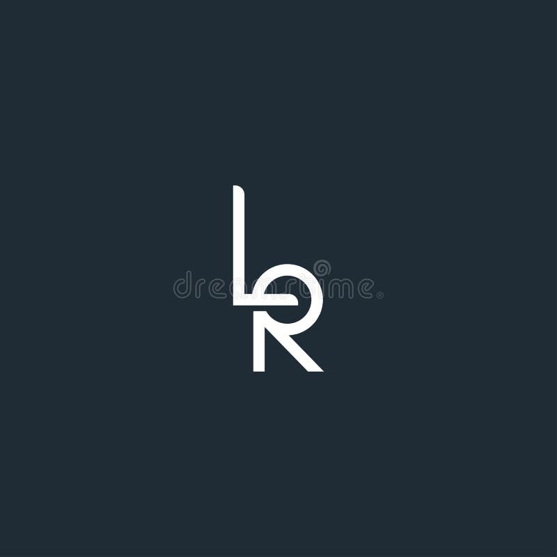 Alphabet Initials Logo LR, RL, L and R Stock Vector - Illustration of ...