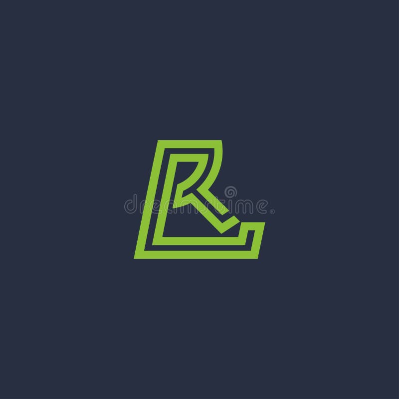 Alphabet Initials Logo LR, RL, L and R Stock Illustration ...