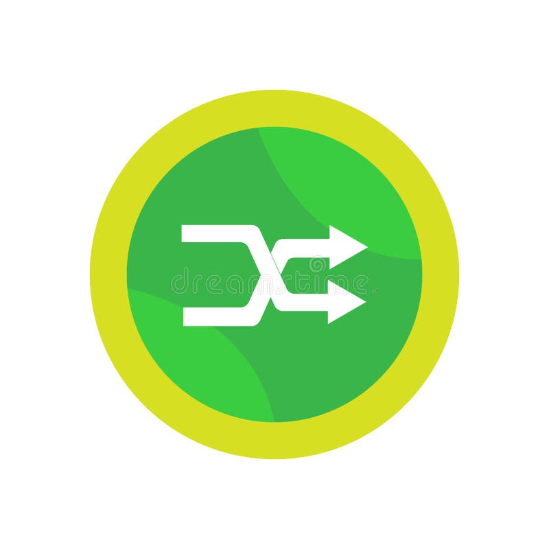 Cartoon button shuffle stock vector. Illustration of shuffle - 258930660