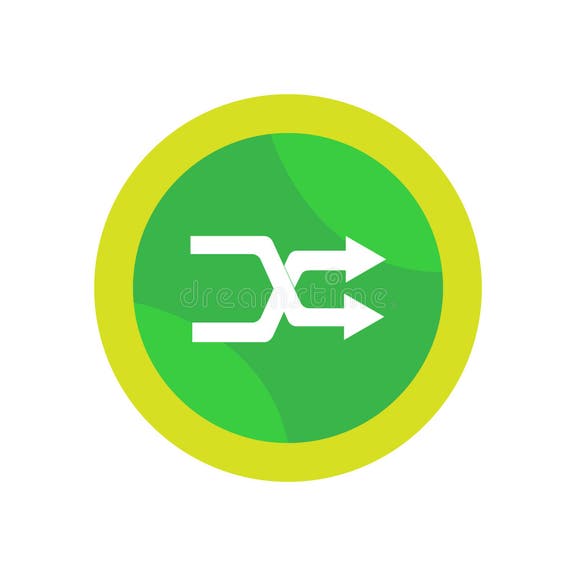 Cartoon button shuffle stock vector. Illustration of shuffle - 258930660