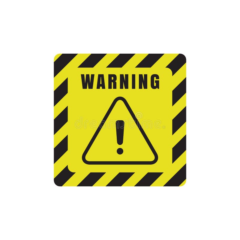 Warning Symbol Icon. Danger Warning Sign with Exclamation. Eps2 Stock ...