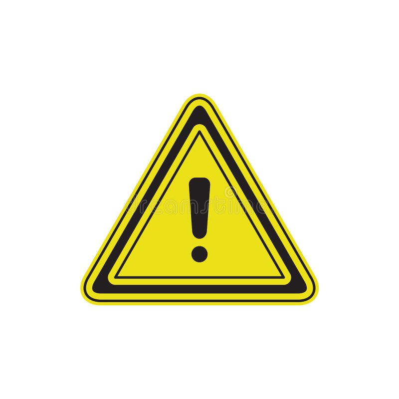 Warning Symbol Icon. Danger Warning Sign with Exclamation. Eps2 Stock ...