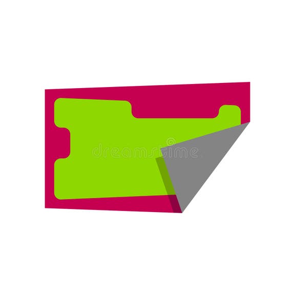 Cartoon sticker label stock vector. Illustration of frame - 259009485