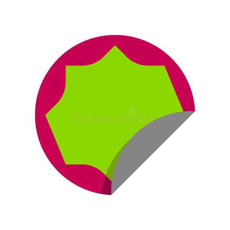 Cartoon sticker label stock vector. Illustration of symbol - 259009467