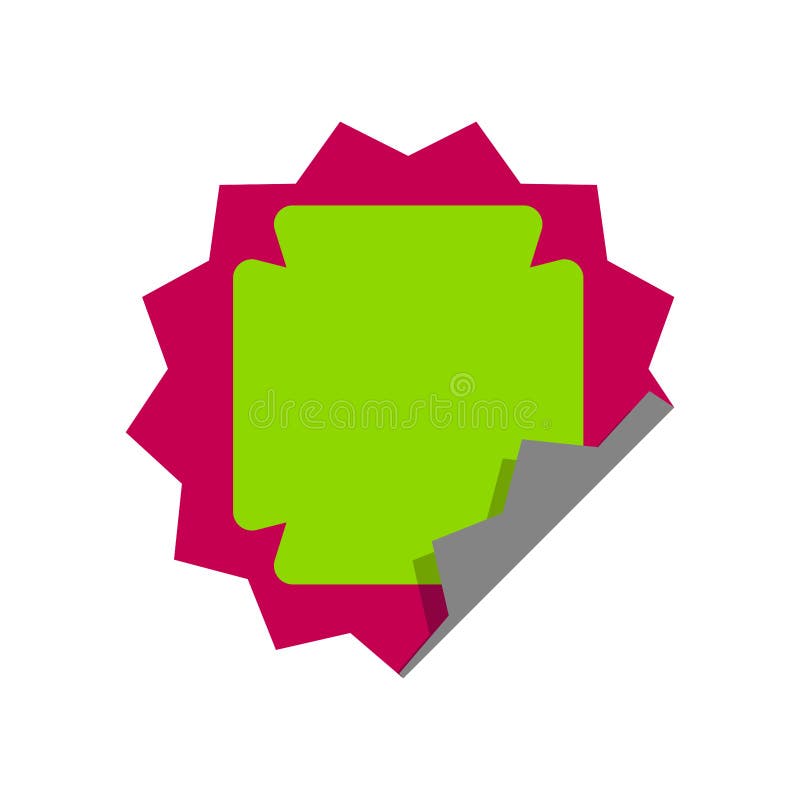 Cartoon sticker label stock vector. Illustration of badge - 259009508