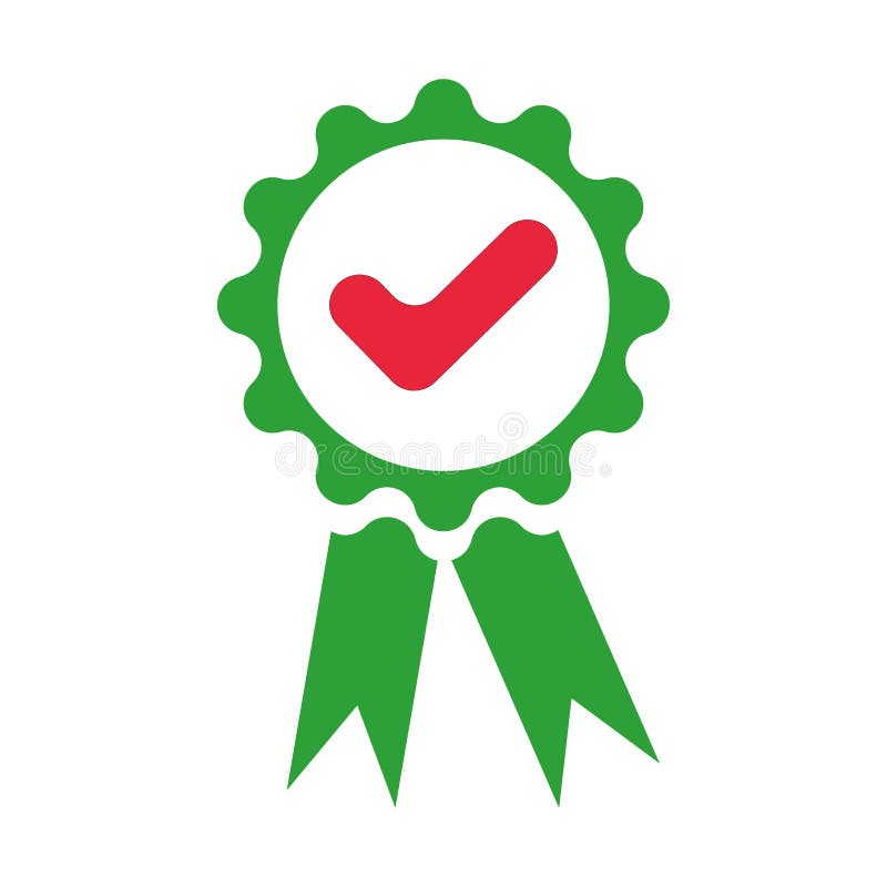 Quality mark, vector. stock vector. Illustration of green - 259195772
