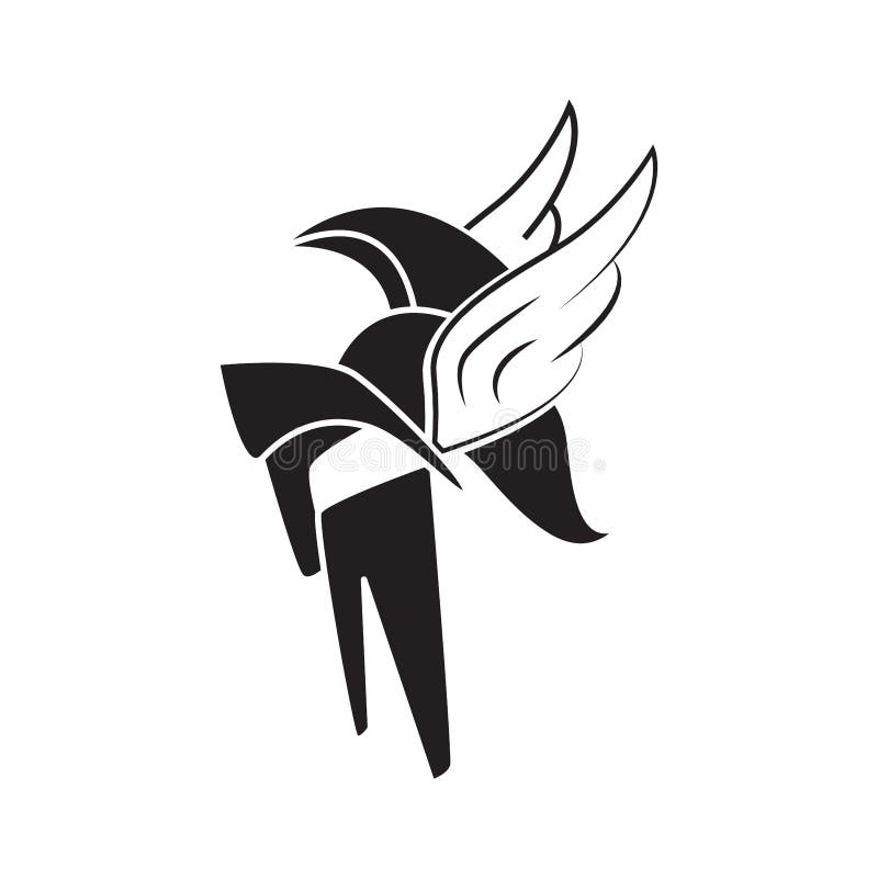 Spartan Helmet Silhouette. Roman or Greek Army Helmet Vector Icon Stock ...