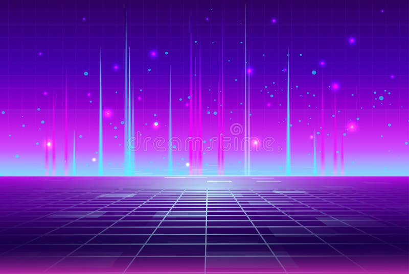 Metaverse Blue Technology Background Template Stock Vector ...