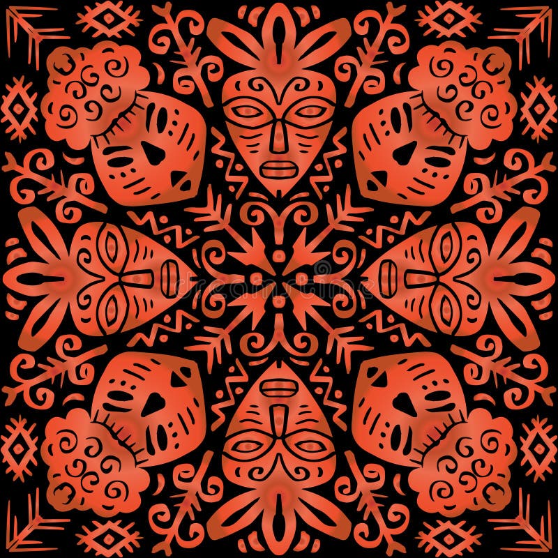 African Ethnic Seamless Pattern Abstract. African Geometric Pattern on ...