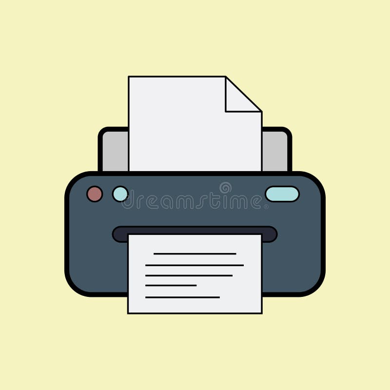 Printer Creative Design Icon. Vector Illustration Printer for Web ...