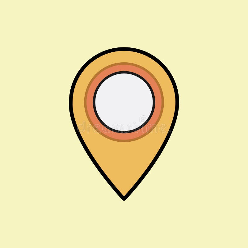 Pinpoint Vector. Isolated Pin Point Icon Stock Illustration ...