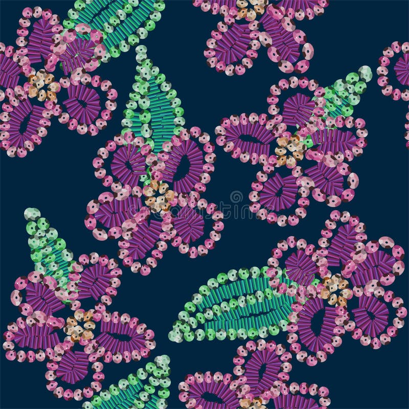 Sequin Indian Pattern Fabric Stock Illustrations – 67 Sequin Indian Pattern Fabric Stock ...