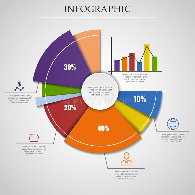 Business Pie Chart Infographic for Your Documents, Reports ...
