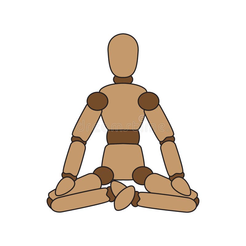 Cartoon toys yoga position stock vector. Illustration of cartoon ...