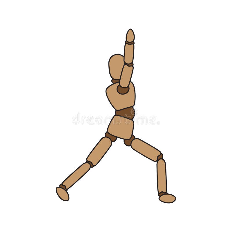 Cartoon toys yoga position stock vector. Illustration of sport - 259517143