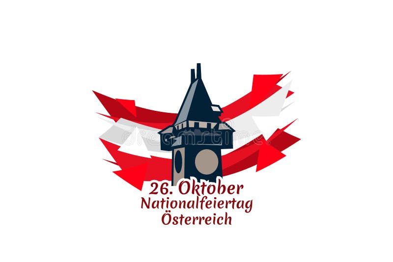 Translation: October 26, National Day. Happy National Holiday of ...