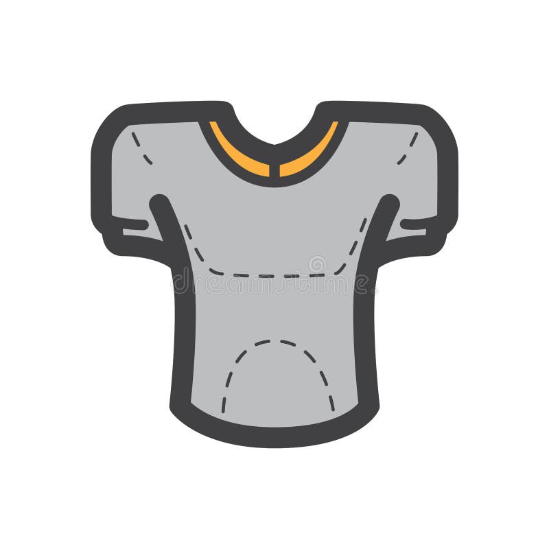 Cartoon American Football Jersey Stock Vector - Illustration of ...
