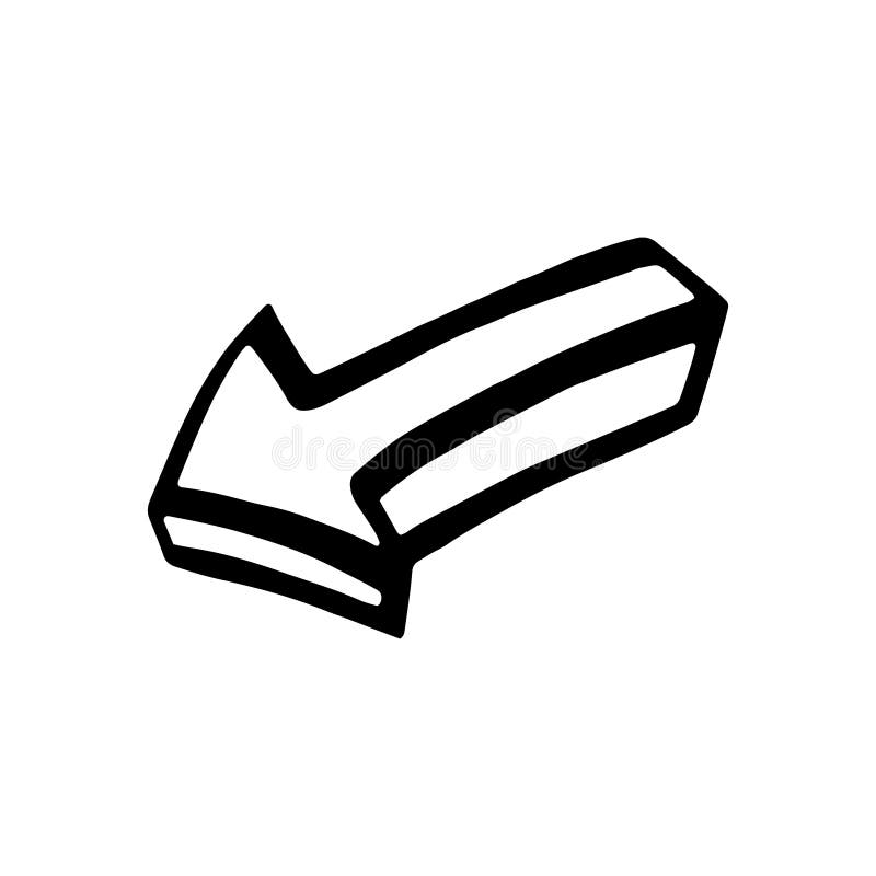 Thin line arrow stock vector. Illustration of icon, direction - 259544734