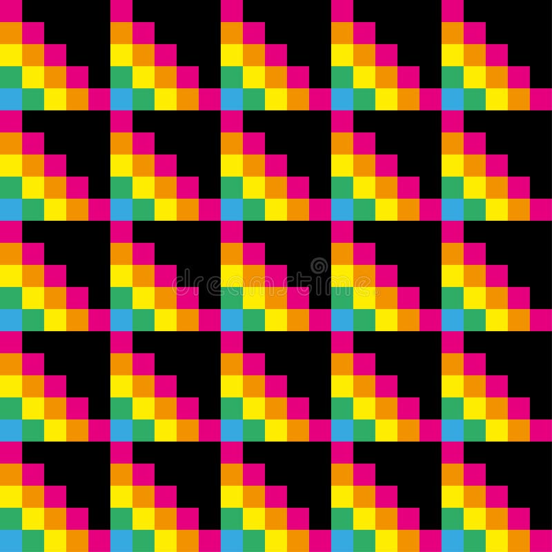 Elegant Geometric Color Block Vector Background Pattern Seamless Stock ...