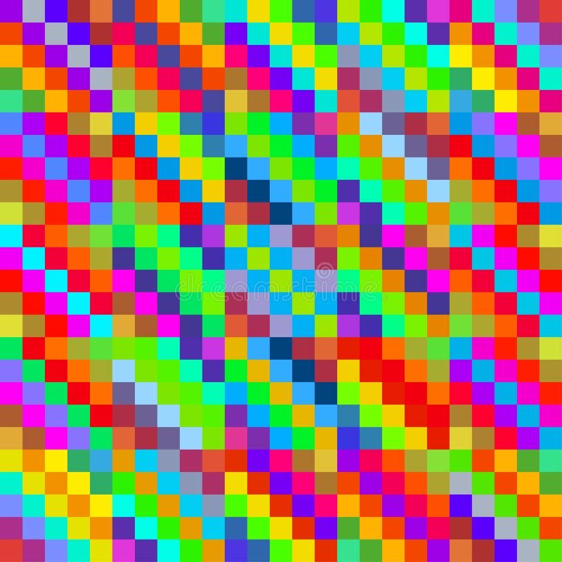Pixel Color Block Vector Background Pattern Seamless Stock Illustration ...