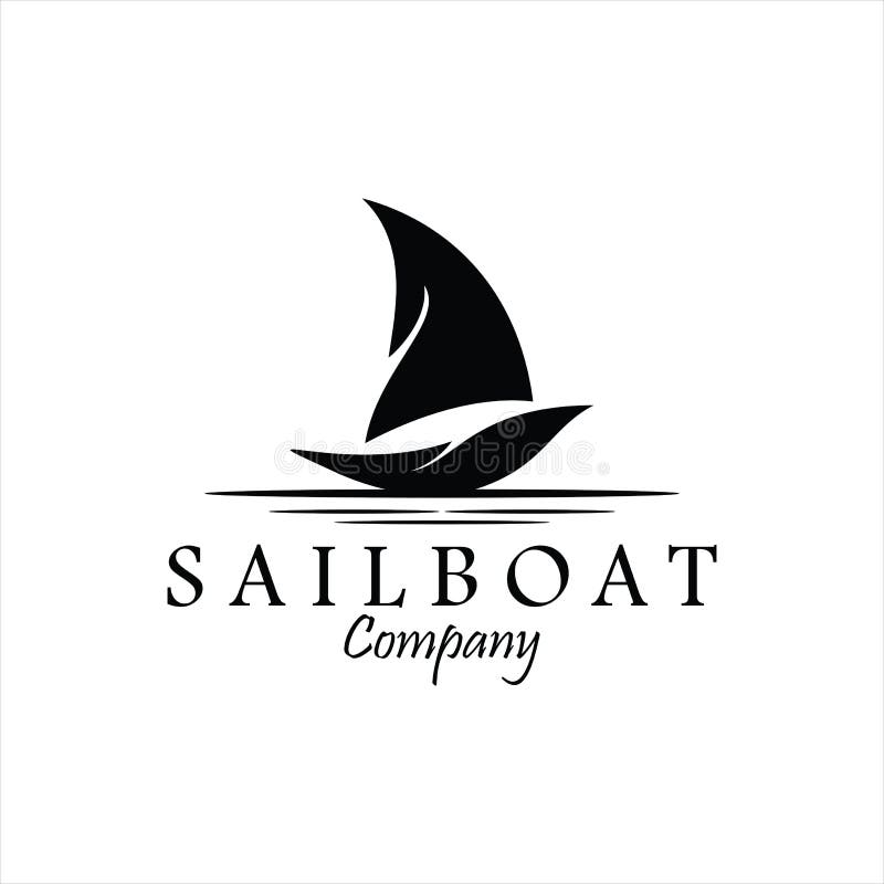 Creative Sailboat Logo Design Vector Template Stock Illustration ...