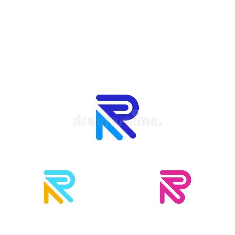 Alphabet Letters Initials Logo RR, R , R and P Stock Vector ...