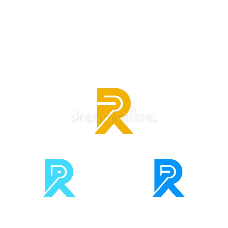 Alphabet Letters Initials Logo RR, R , R and P Stock Illustration ...