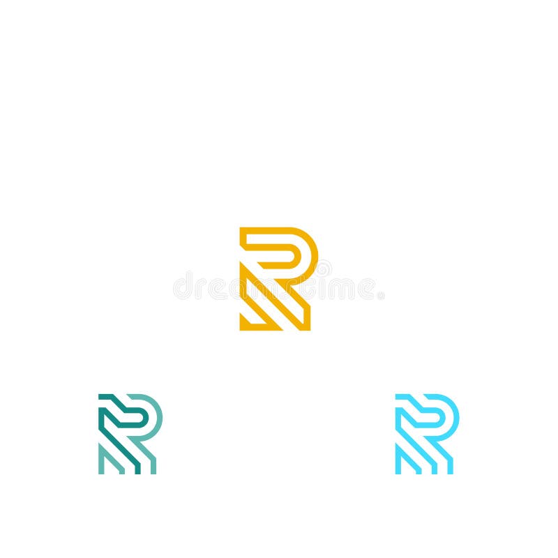 Alphabet Letters Initials Logo RR, R , R and P Stock Illustration ...