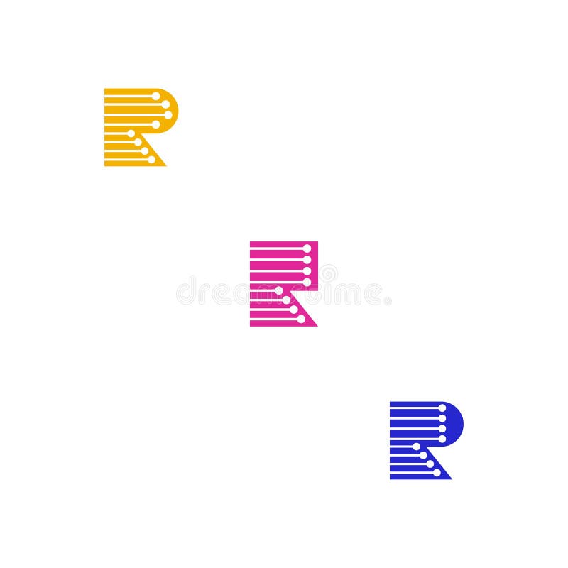 Alphabet Letters Initials Logo RR, R , R and P Stock Illustration ...