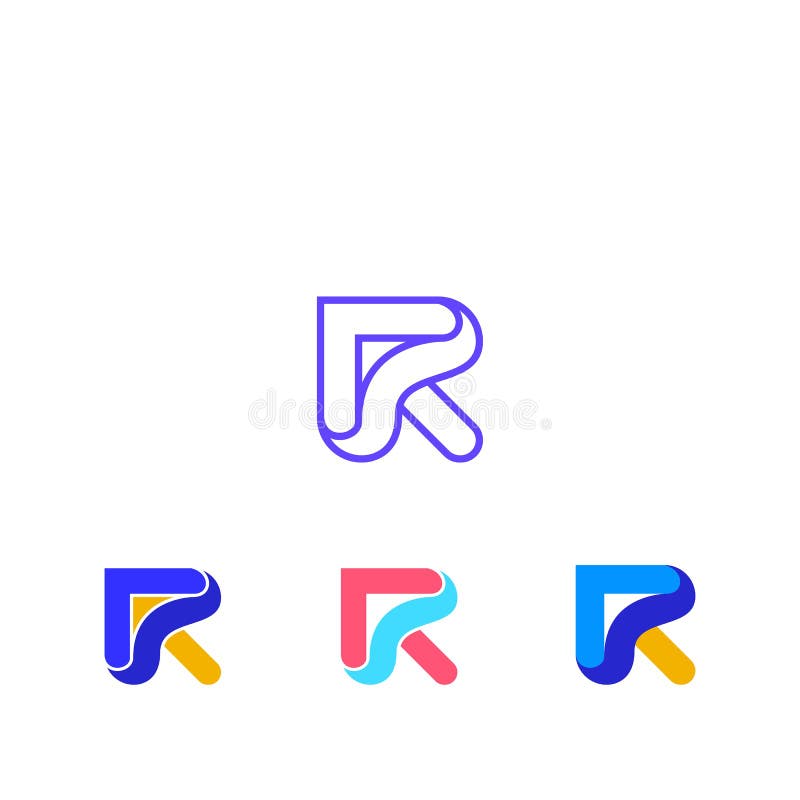 Alphabet Letters Initials Logo RR, R , R and P Stock Vector ...