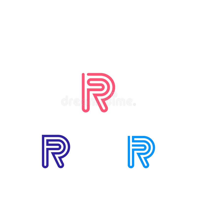 Alphabet Letters Initials Logo RR, R , R and P Stock Vector ...