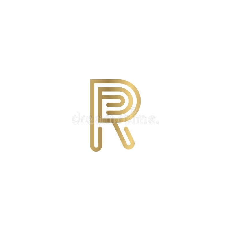 Alphabet Letters Initials Logo RR, R , R and P Stock Illustration ...
