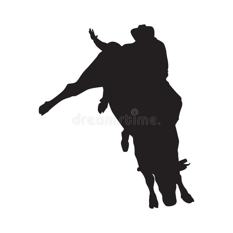 Rodeo silhouette stock vector. Illustration of design - 259753400