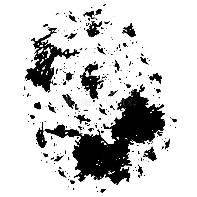 Vector Abstract Black Ink Grunge Splash Element Texture. Stock ...