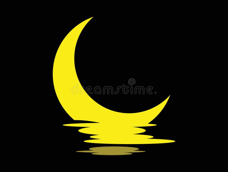 Moon vector logo design stock illustration. Illustration of nature ...