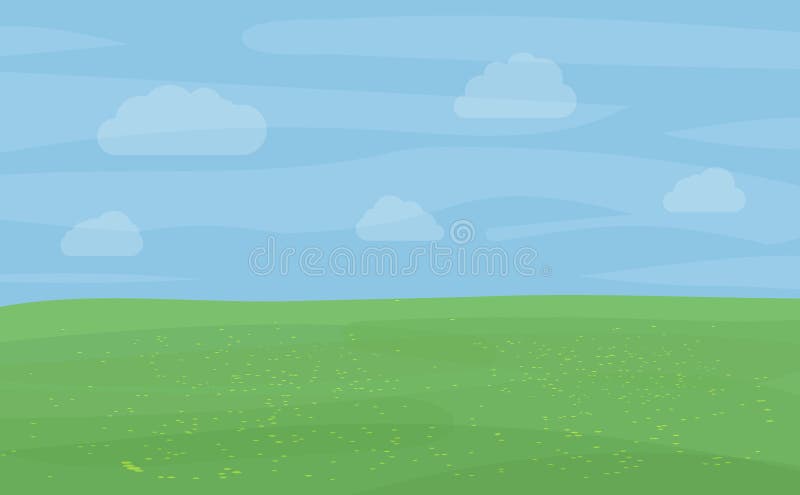 Greenland Flowers Plain Field, Wind Clouds Flow Peaceful Background ...
