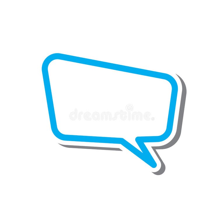 Cartoon word bubble stock vector. Illustration of chat - 260015924