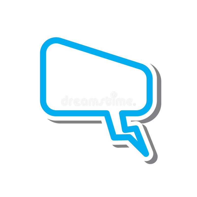 Cartoon word bubble stock vector. Illustration of simple - 260015929