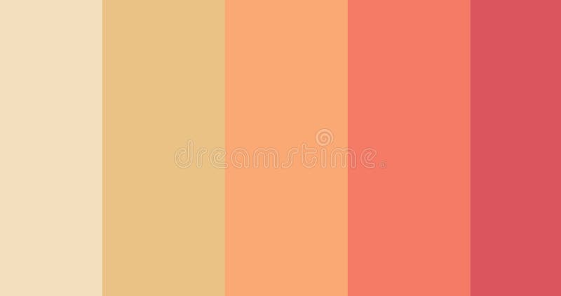 Orange Red Gradient Color Palette Background Stock Illustration ...