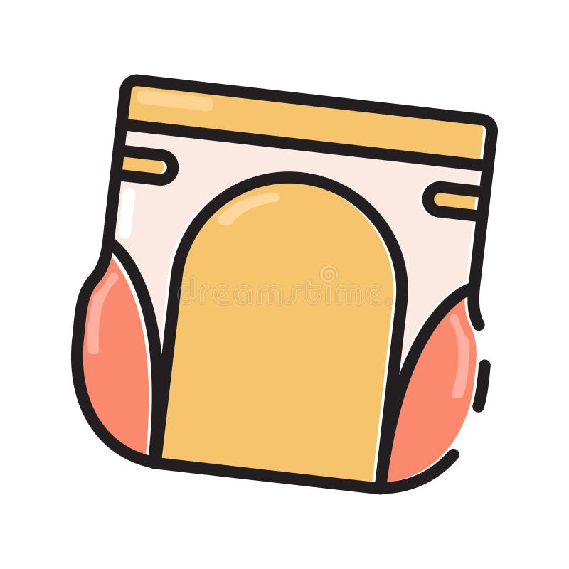 Baby Diapers Icon Cartoon Stock Illustrations – 437 Baby Diapers Icon ...