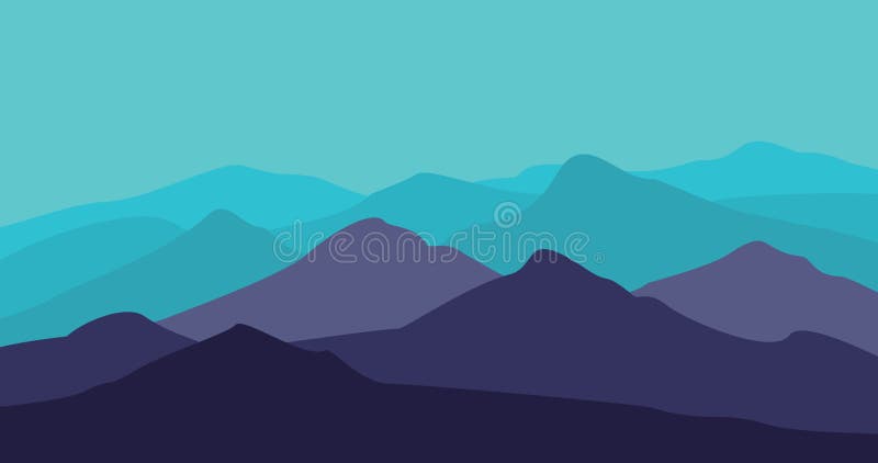 Purple Gradient Mountain Nature Background Stock Illustration ...