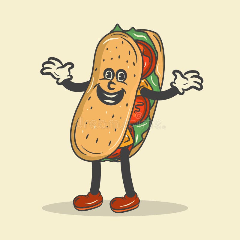 Sub Sandwich Cartoon