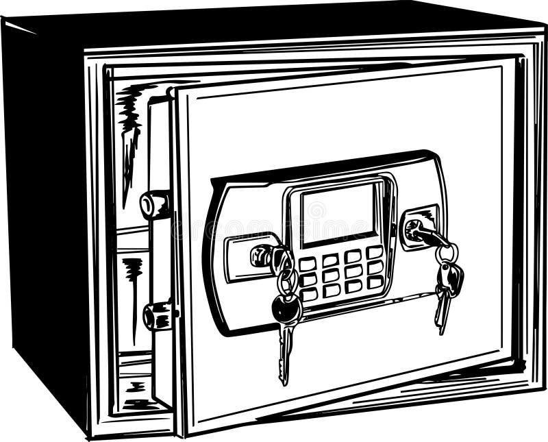 Small Safe Locker for Home, Safety Box or Modern Electronic Locker ...