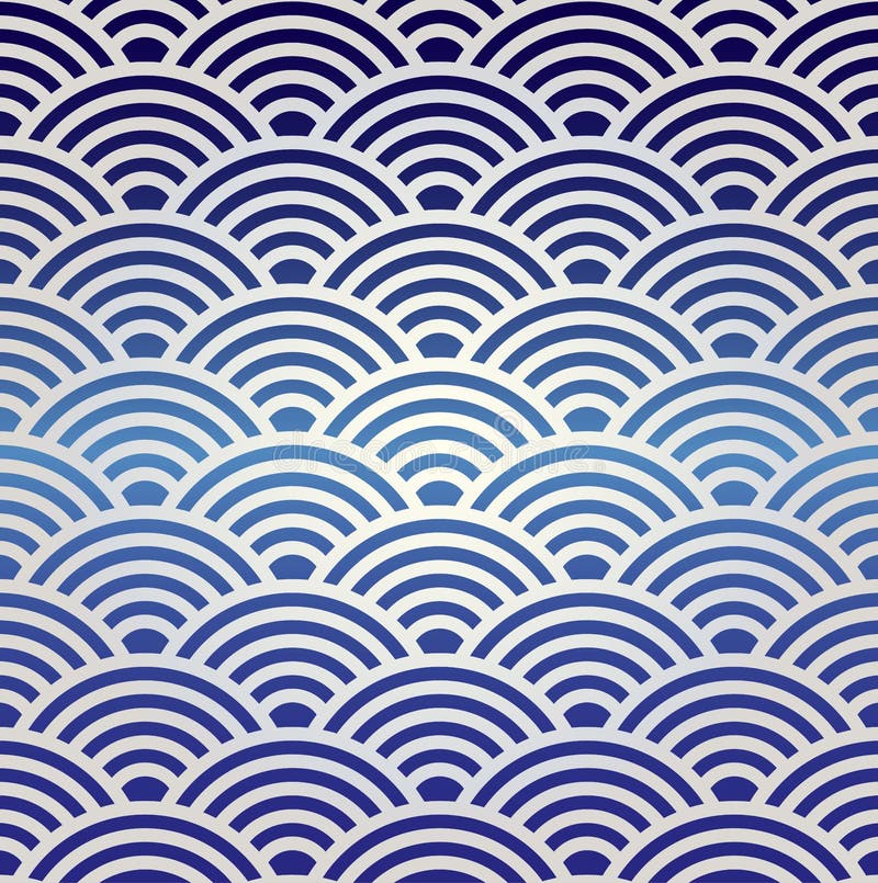 Water Waves Geometric Seamless Repetitive Vector Pattern Texture Stock ...