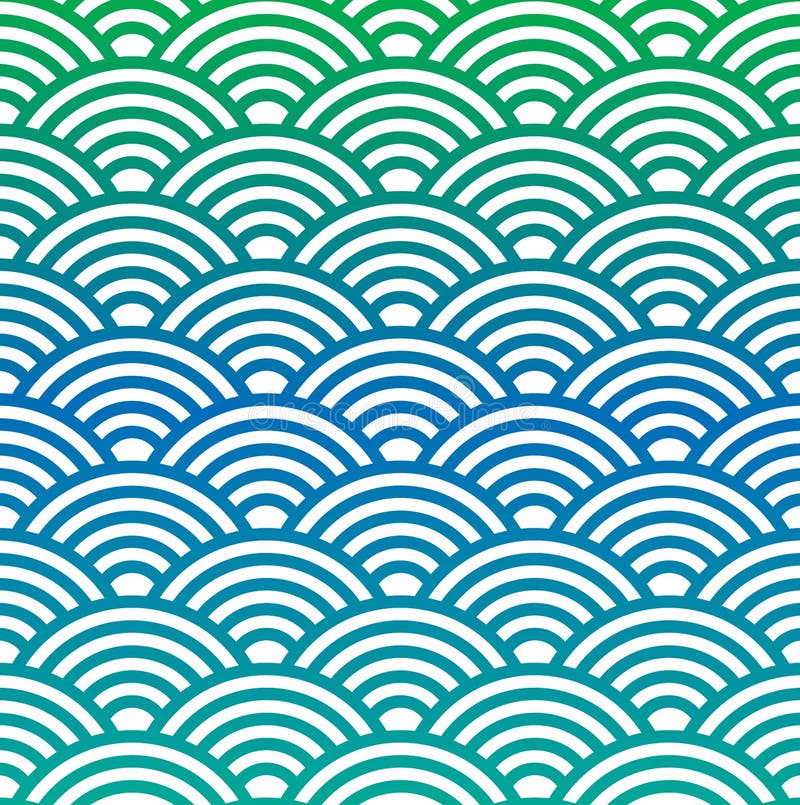 Water Waves Geometric Seamless Repetitive Vector Pattern Texture Stock ...