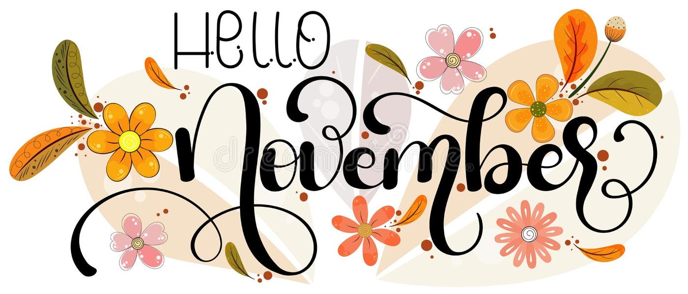Hello November Clipart Stock Illustrations – 257 Hello November Clipart ...
