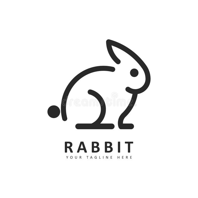 Minimalistic Rabbit Vector Illustration Stock Illustrations – 1,262 ...