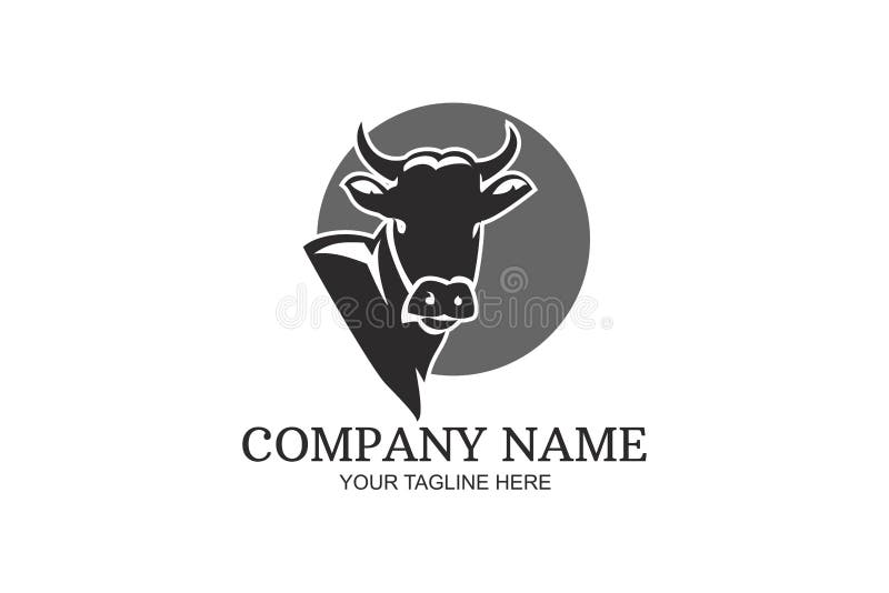 Bull Company Logo Vector Illustration. Suitable for Business Company ...